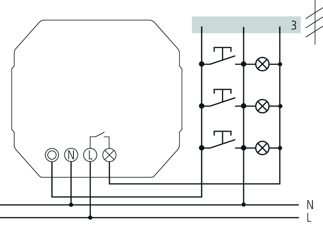 ELPA 047 | Unterputz | Treppenlicht-Zeitschalter | Zeit- und Lichtsteuerung | Theben